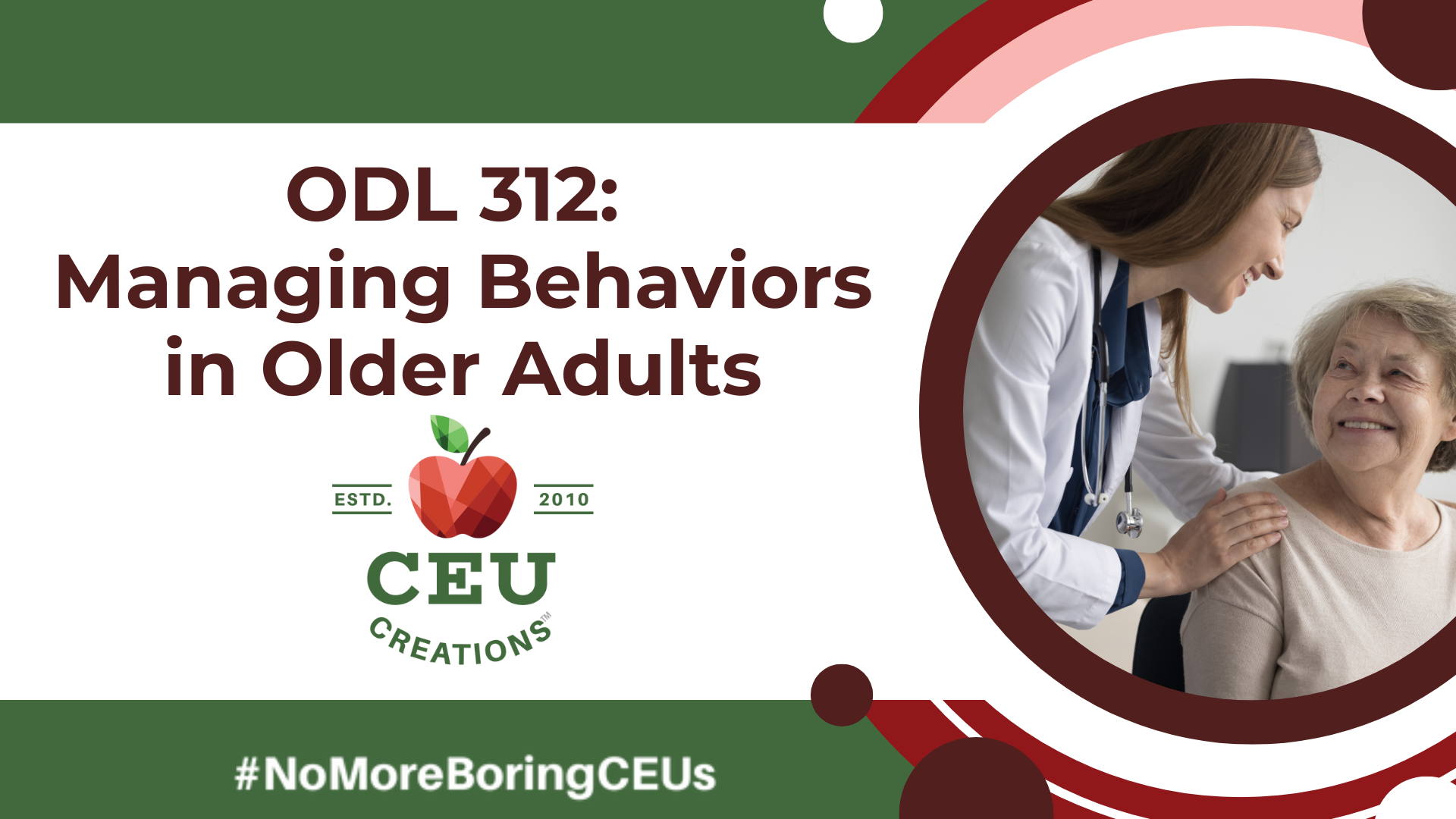 ODL 312: Managing Challenging Behaviors in Older Adults - CEU Creations